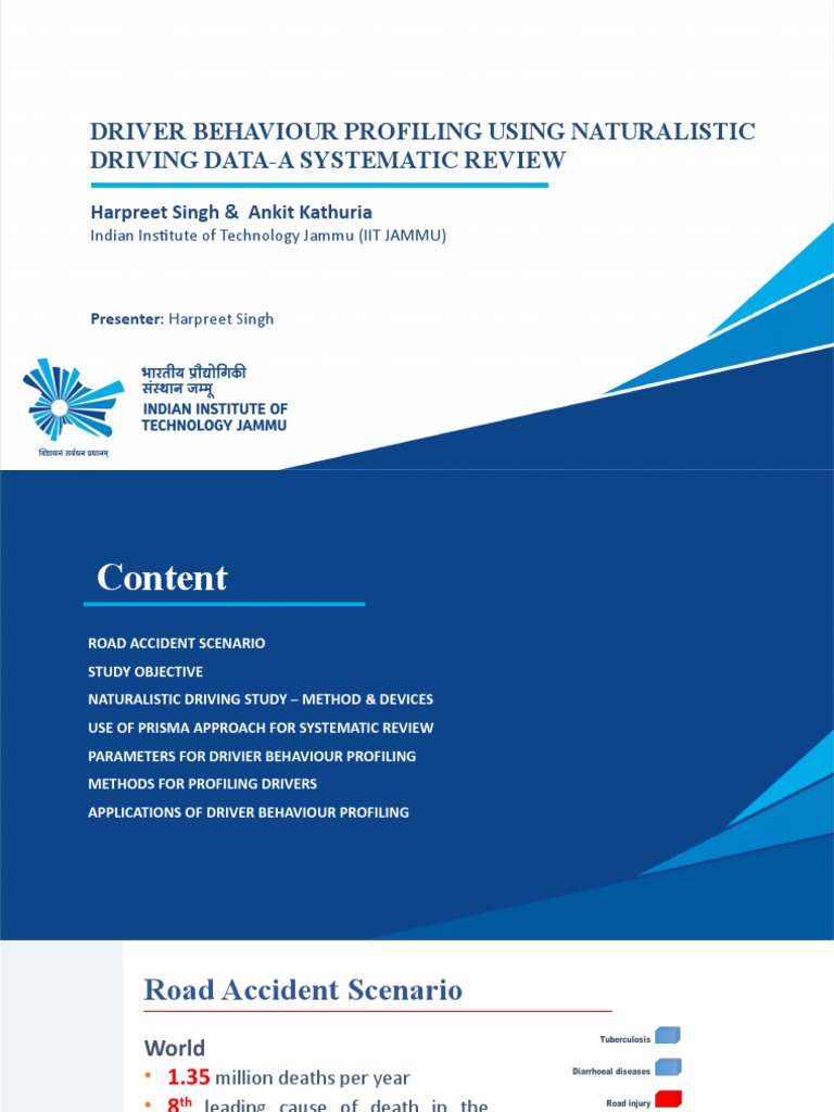 Driver Behaviour Profiling Using Naturalistic Driving Data-A Systematic Review | PDF | Transport ...