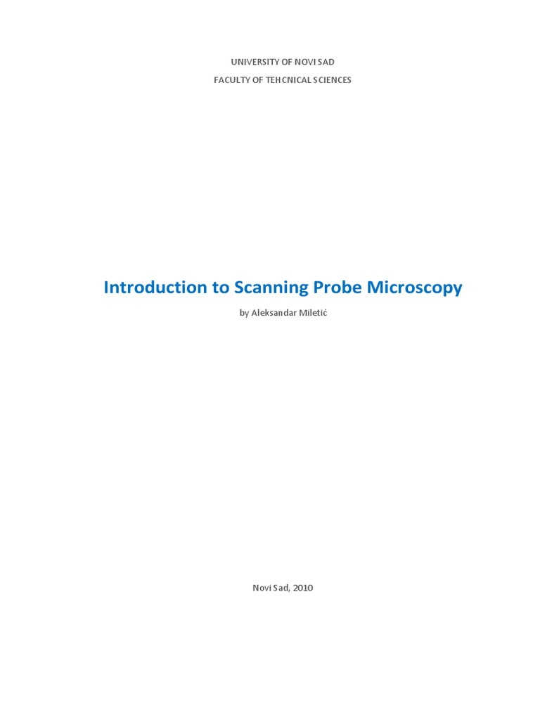 Nano - AFM | PDF | Atomic Force Microscopy | Scanning Tunneling Microscope