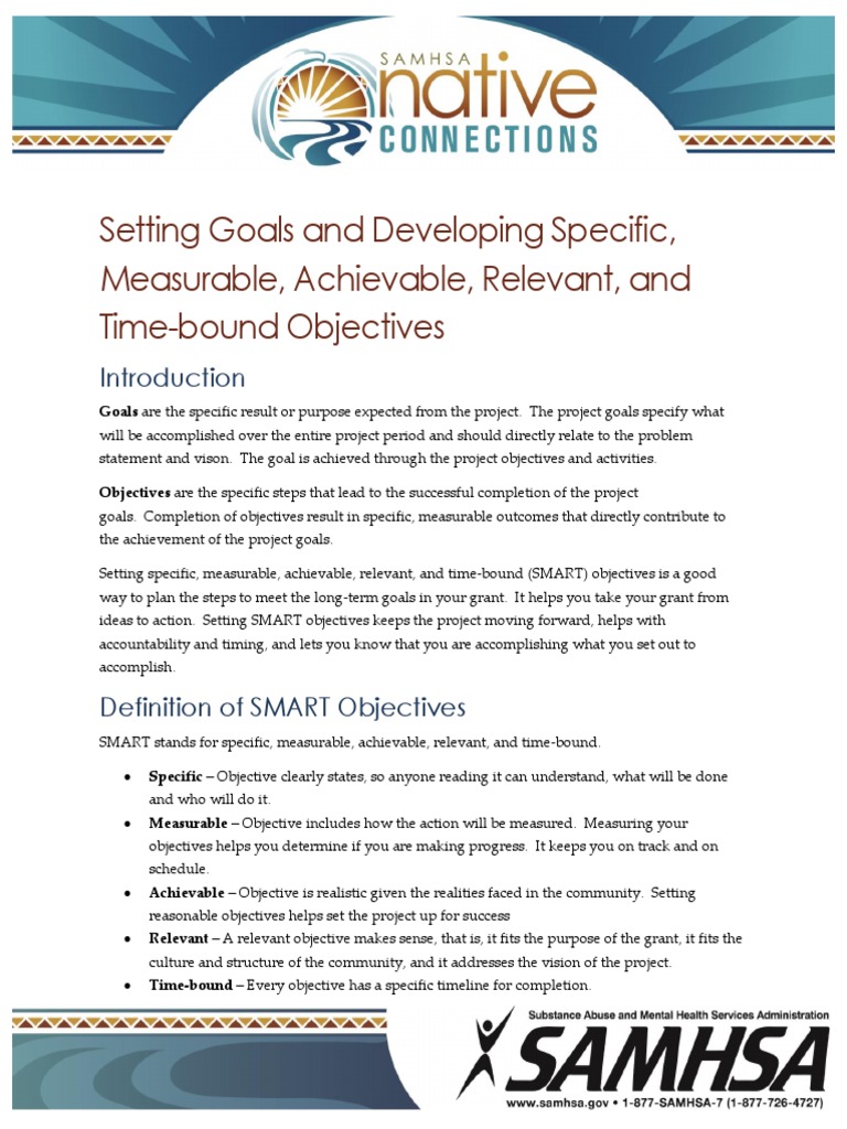Tips For Writing SMART Objectives | PDF | Goal | Cognition