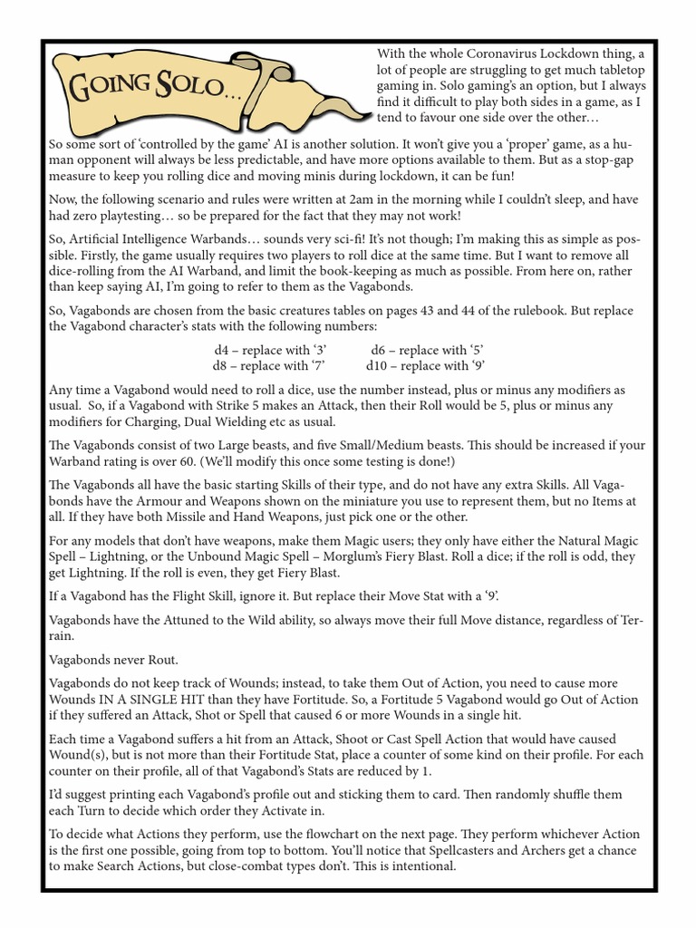 Burrows and Badgers Solo | PDF | Gaming | Leisure