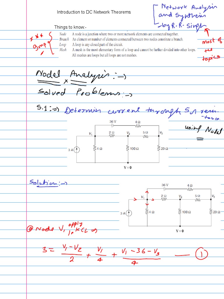 Lecture 1 Nodal Solved and Practice Problems | PDF | Computers