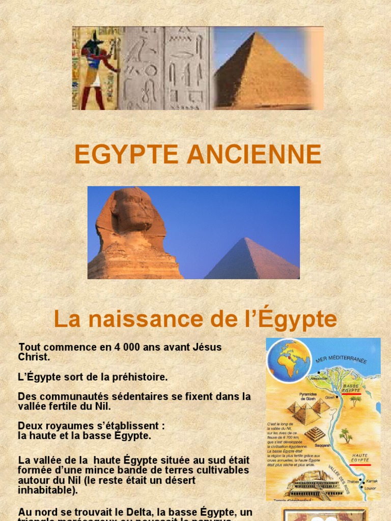 EGYPTE ANCIENNE | PDF | Égypte antique | Pharaon