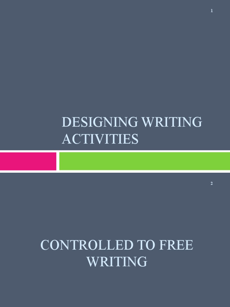 Topic 5 Designing Writing Activities | PDF | Question | Human Communication