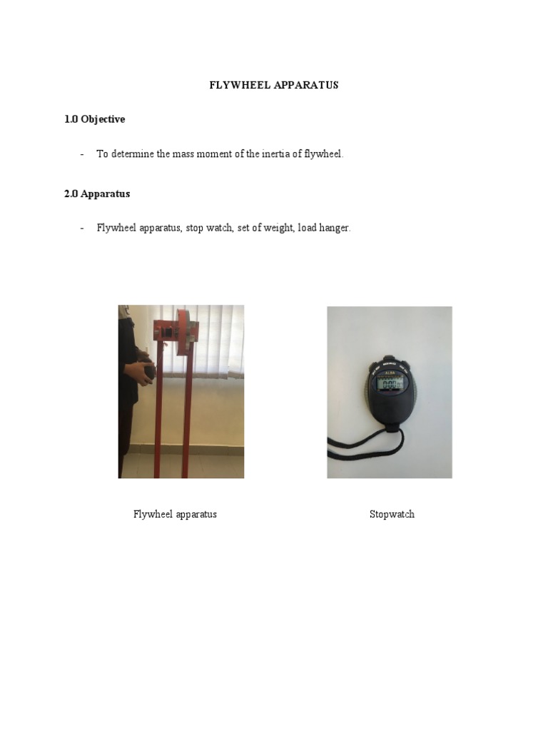Flywheel Apparatus | PDF | Torque | Force