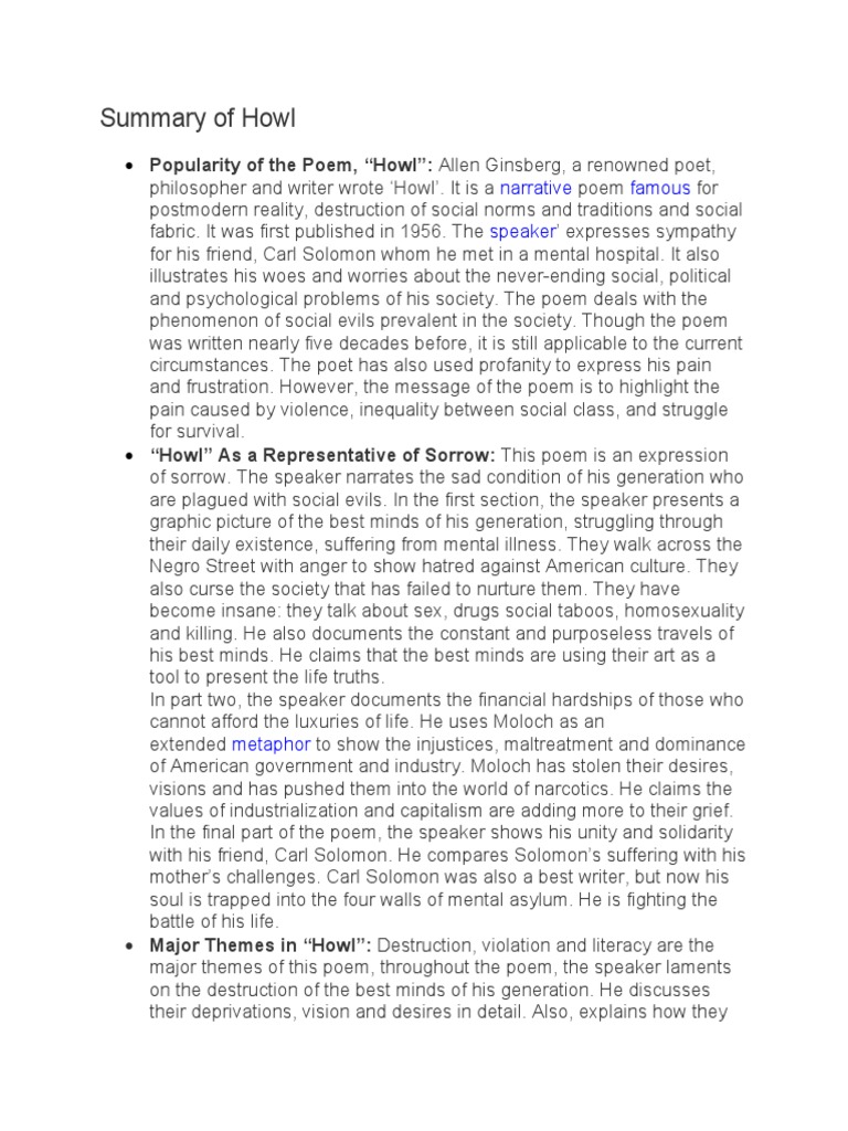 Figures of Speech Howl | PDF | Poetic Devices | Poetry