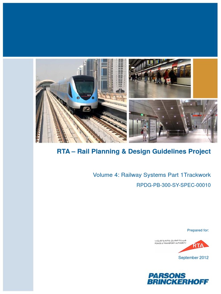 RTA - Rail Planning & Design Guidelines Project: Volume 4: Railway ...