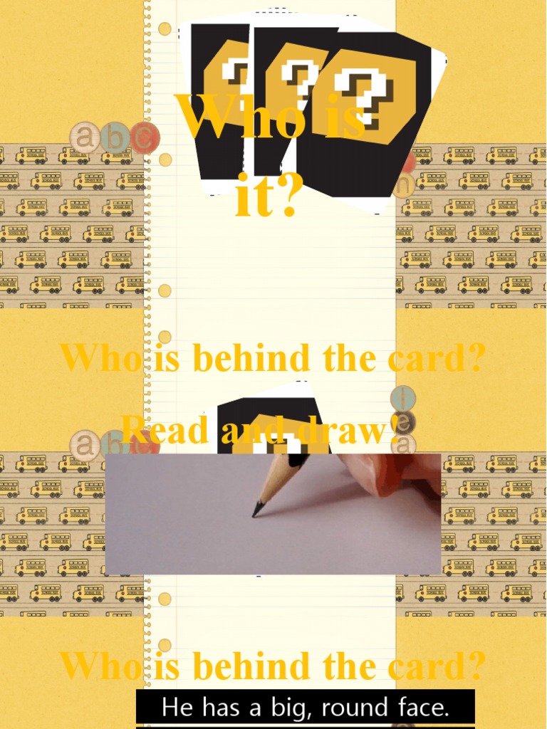 Guess and Draw Fun Activities Games Games Picture Description Exe ...