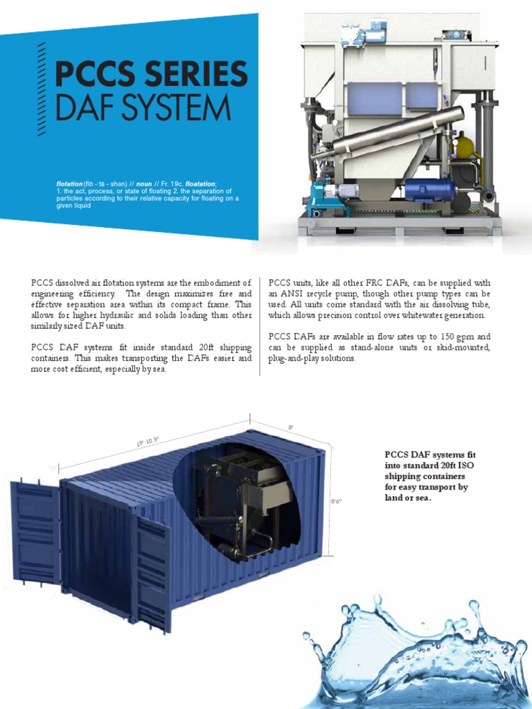 Daf System: Pccs Series | PDF | Pump | Energy Technology