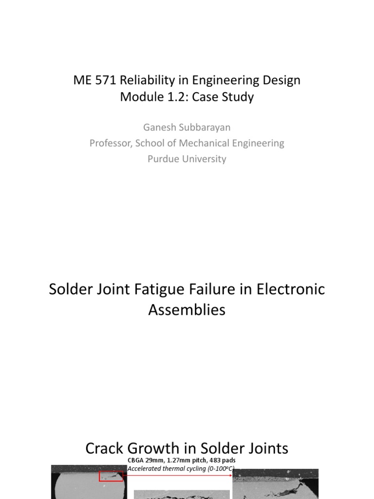 Modulo 1.2 Reliability Case Study | PDF | Reliability Engineering ...