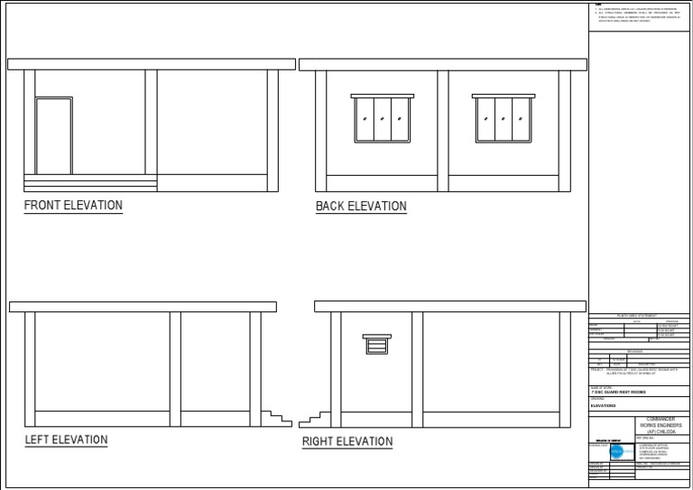 Front Elevation Back Elevation: Right Elevation Left Elevation | PDF