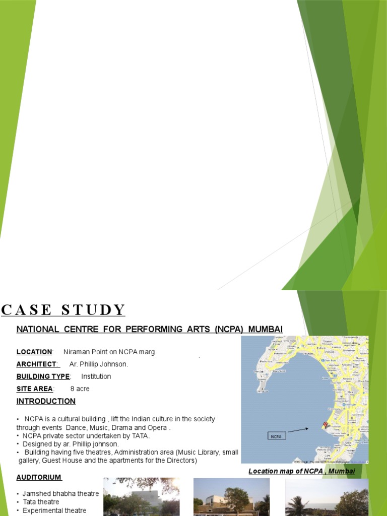 Ncpa Case Study | PDF | Theatre | Entertainment (General)