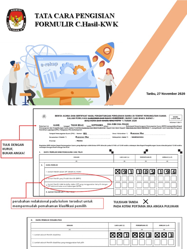Materi Tata Cara Pengisian Formulir C.hasil KWK | PDF