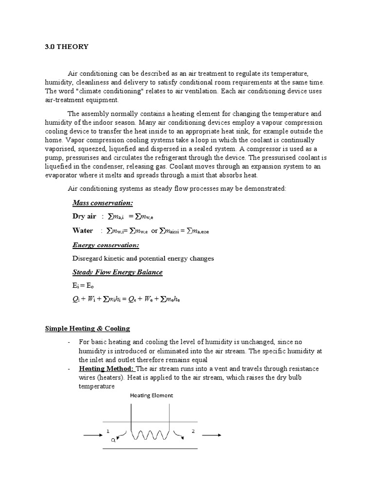 Air conditioning theory explained | PDF | Air Conditioning | Humidity