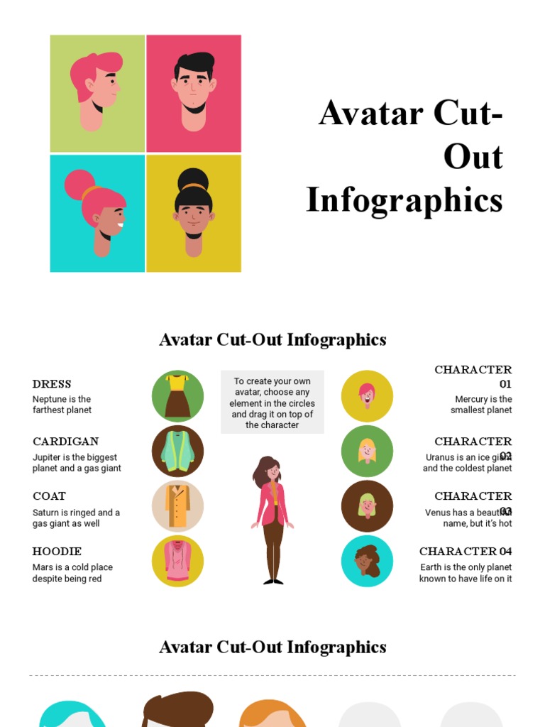 Avatar Cut-Out Infographics by Slidesgo | PDF | Planets | Saturn