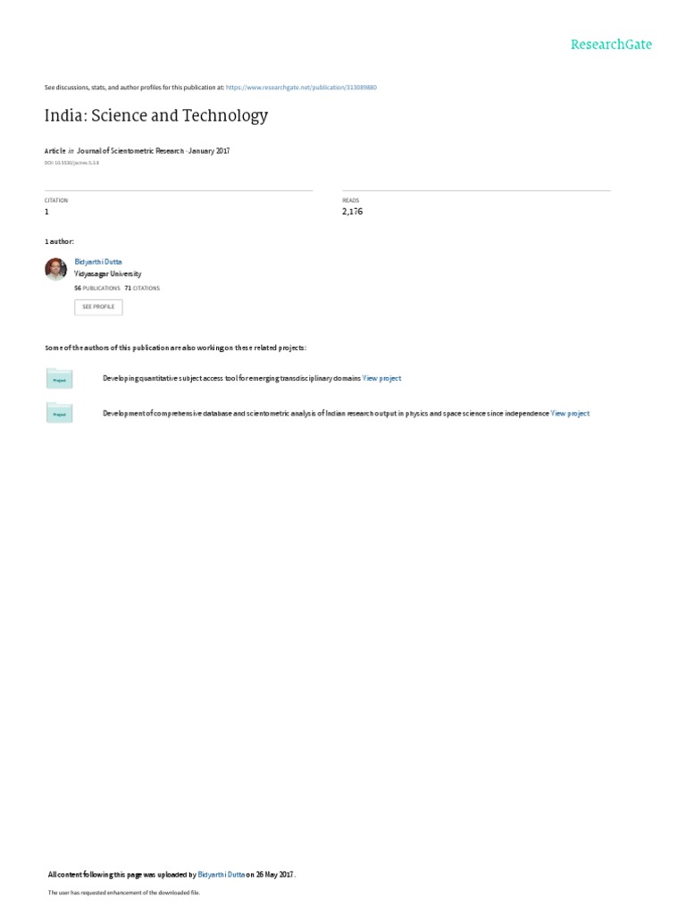 India’s Science and Technology Overview | PDF | Innovation | Science