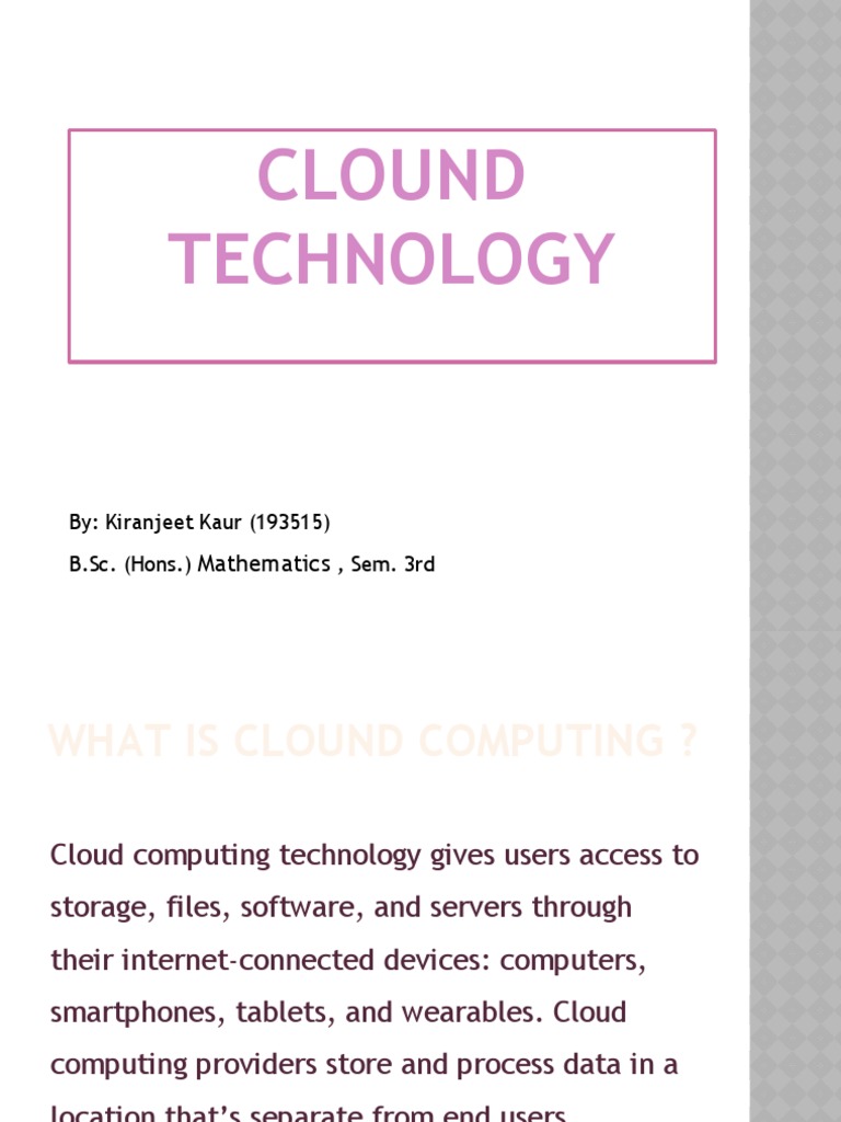 Clound Technology | PDF | Platform As A Service | Cloud Computing