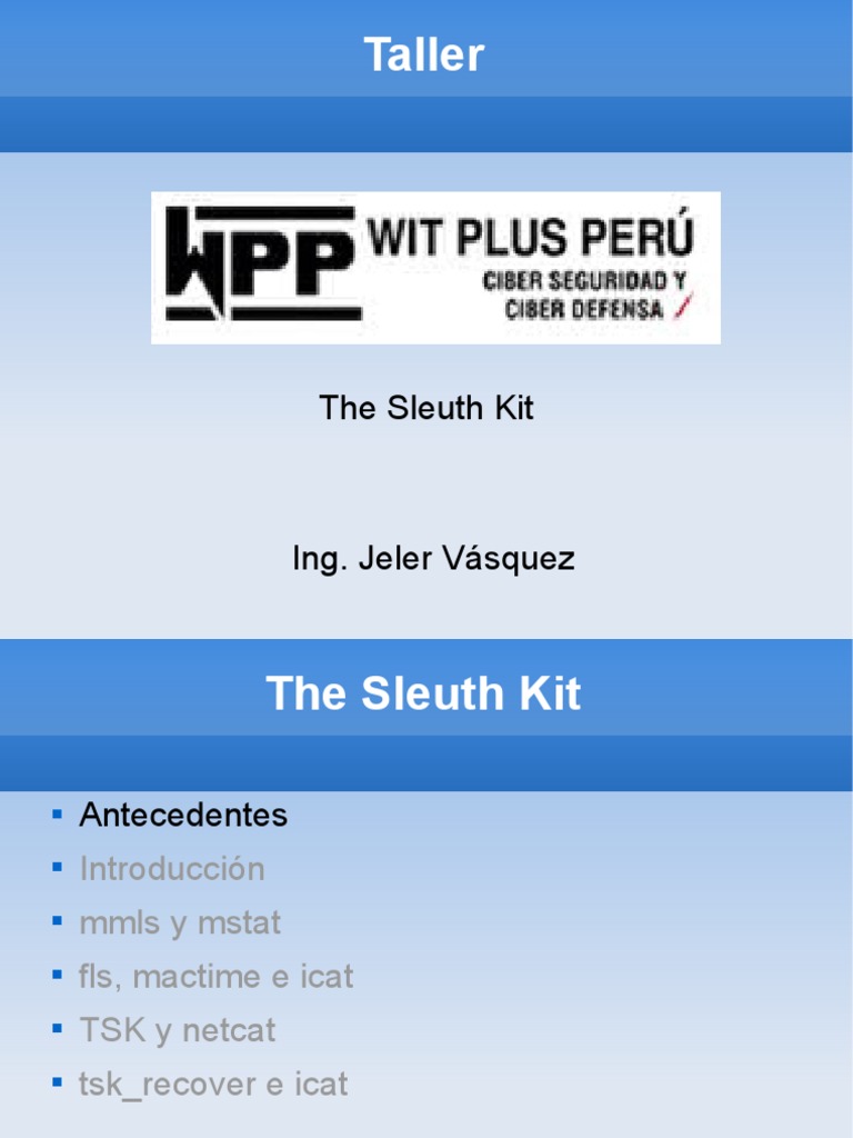 Taller - The Sleuth Kit | PDF | Metadatos | Archivo de computadora