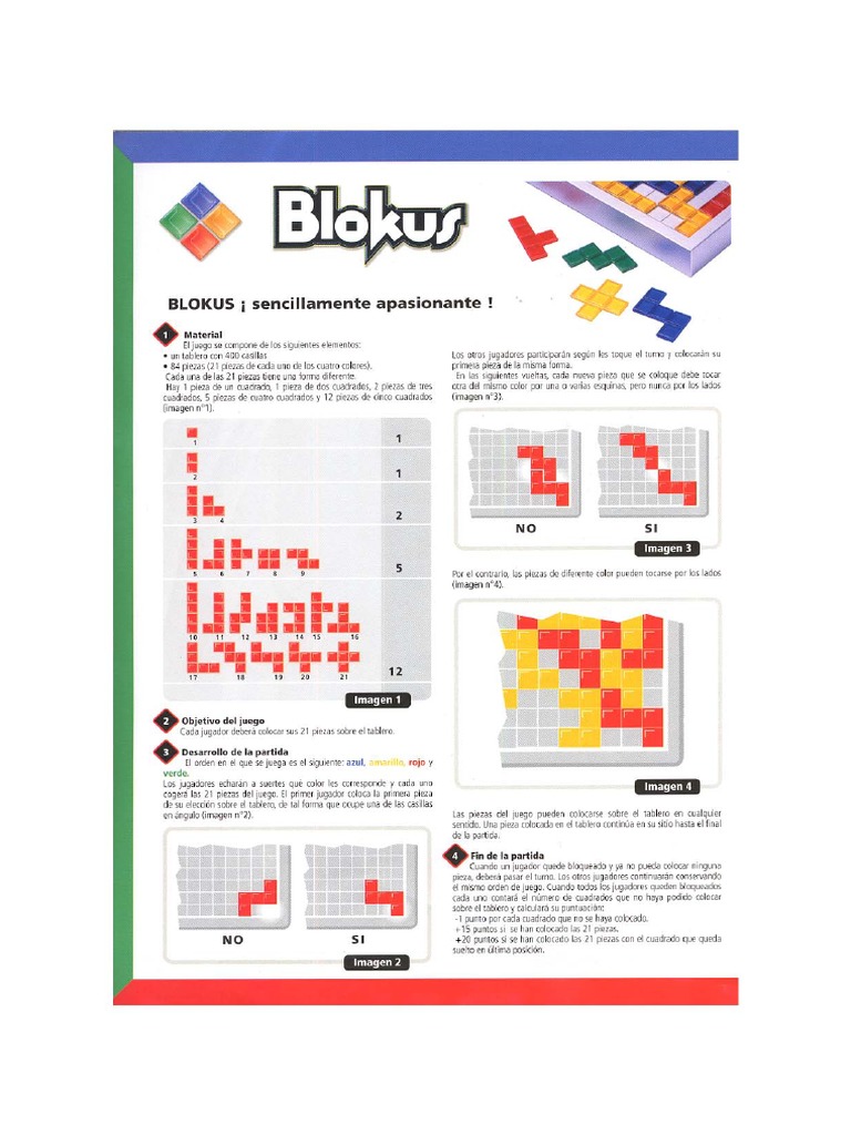 Blokus Instrucciones | PDF