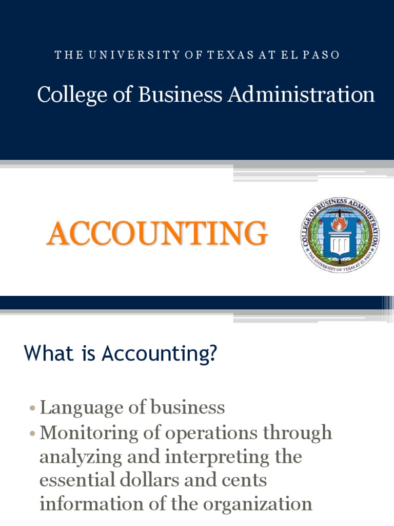 UTEP Accounting Degree Guide | PDF | Accountant | Certified Public ...