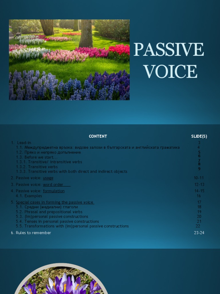 Passive Voice | PDF