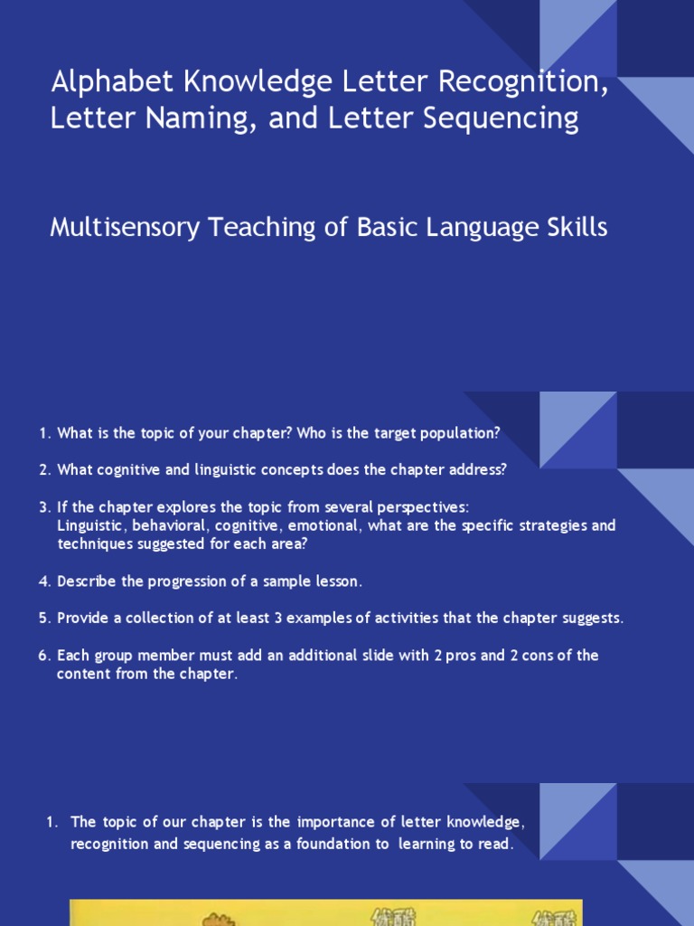 Alphabet Knowledge Letter Recognition | PDF | Alphabet | Reading ...