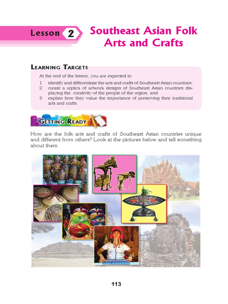 Lesson 2 South Asian Folk Arts and Crafts | PDF | Southeast Asia ...