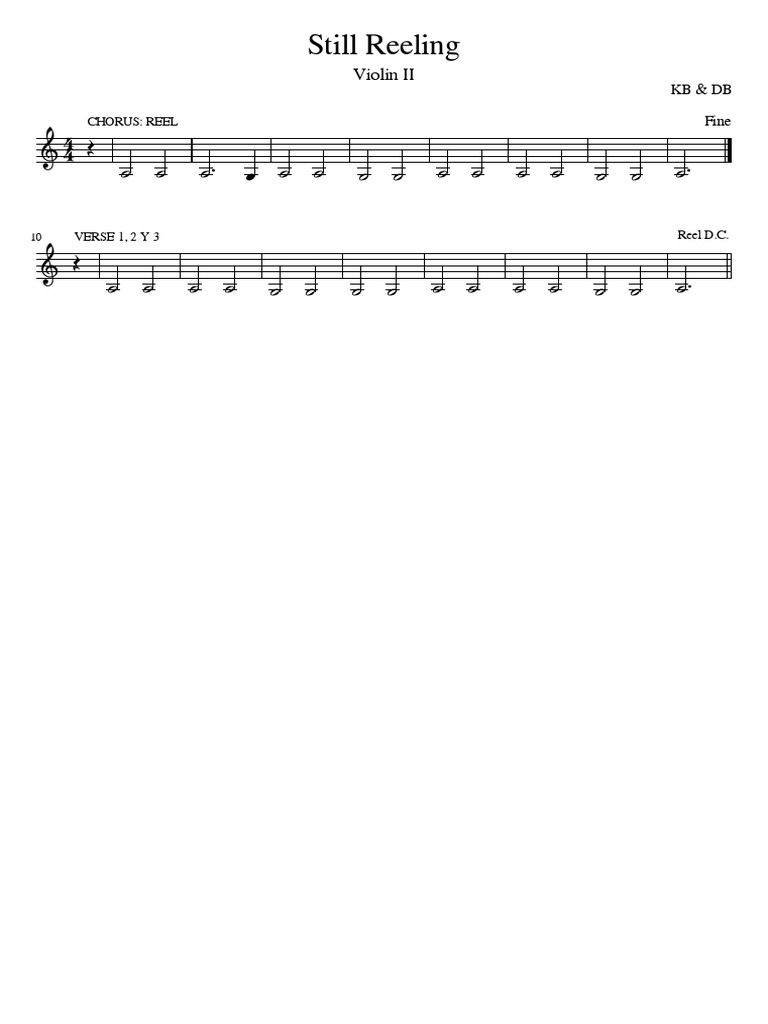 Still Reeling - Violin 2 PDF | PDF