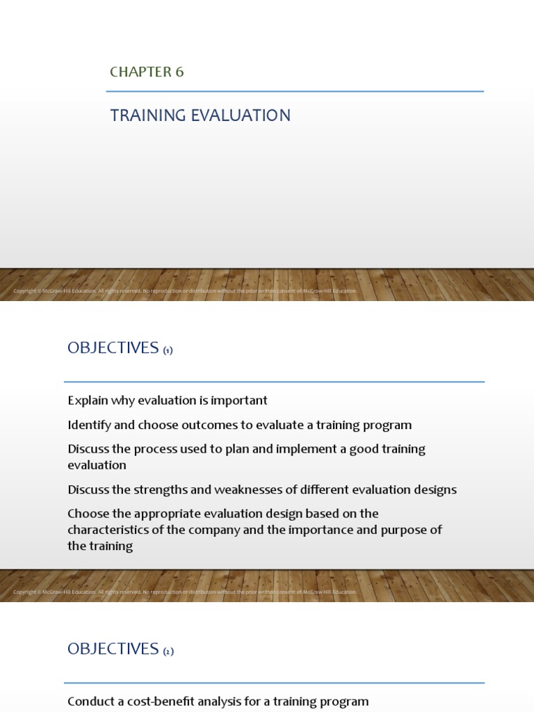 Chapter 6 - Training Evaluation | PDF | Evaluation | Attitude (Psychology)