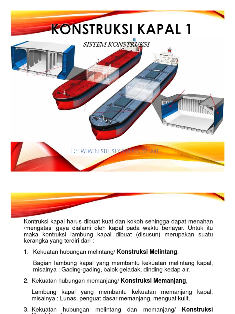 Sistem Konstruksi Kapal Melintang dan Memanjang | PDF | Teknologi ...
