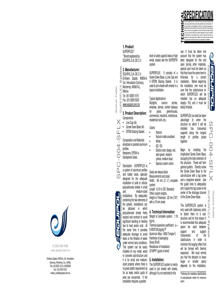 Tecnica SuperFLEX DC E | PDF | Sheet Metal | Screw