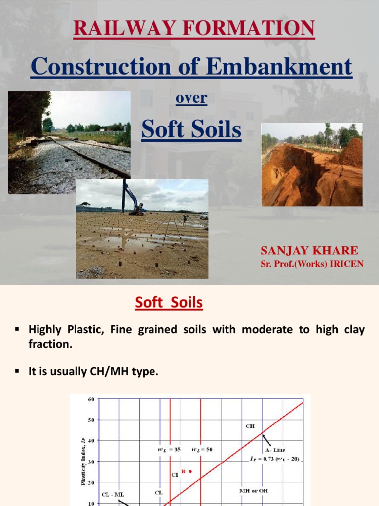 Embankment in Soft Soil | PDF | Soil Mechanics | Drainage