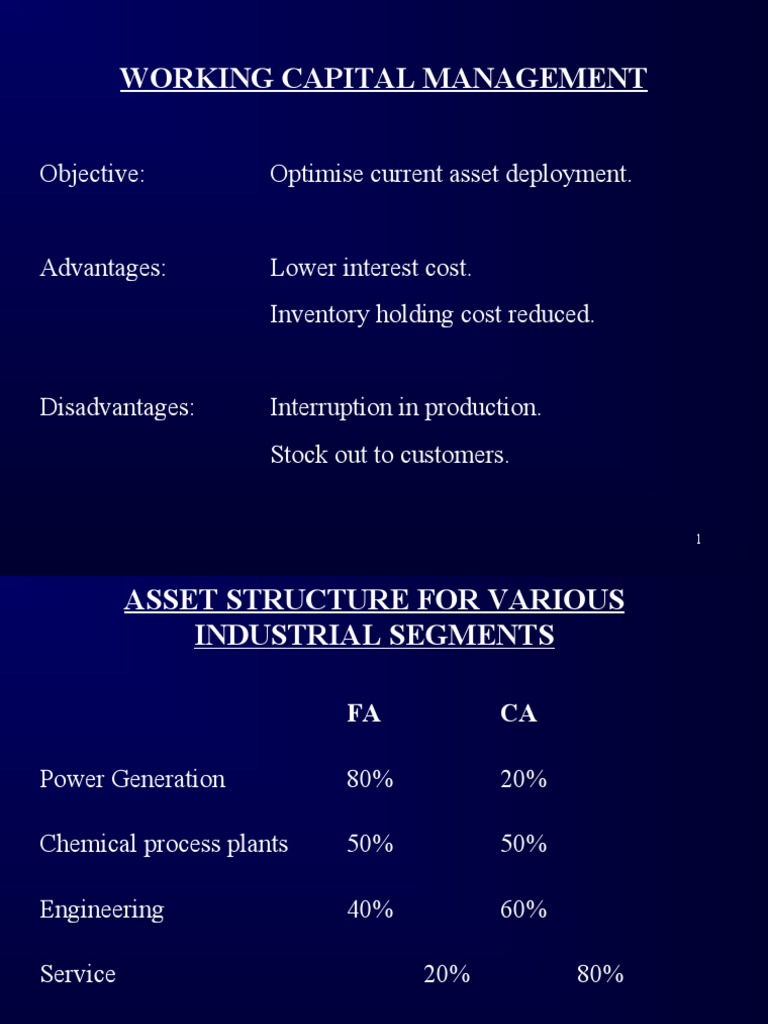 Working Capital | PDF | Working Capital | Balance Sheet