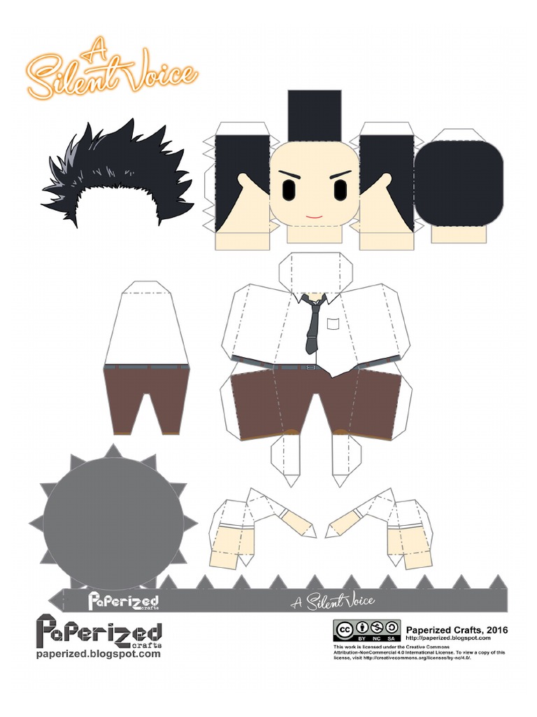 A Silent Voice - Shoya Ishida Papercraft | PDF