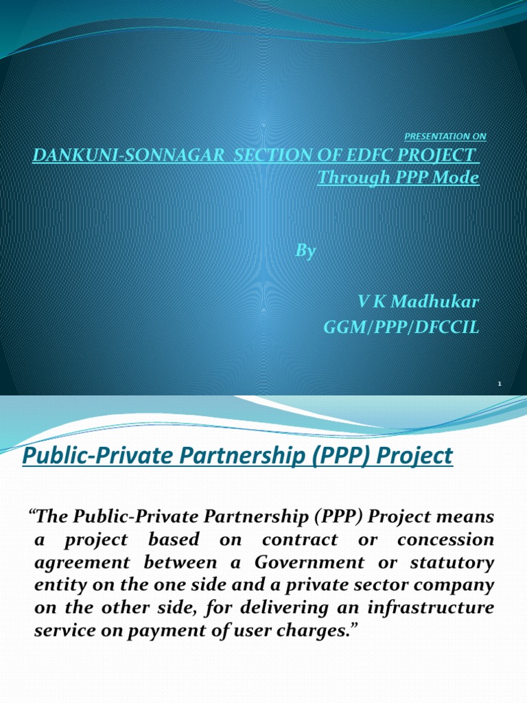 EDFC - Through PPP Mode | PDF | Public–Private Partnership | Economies