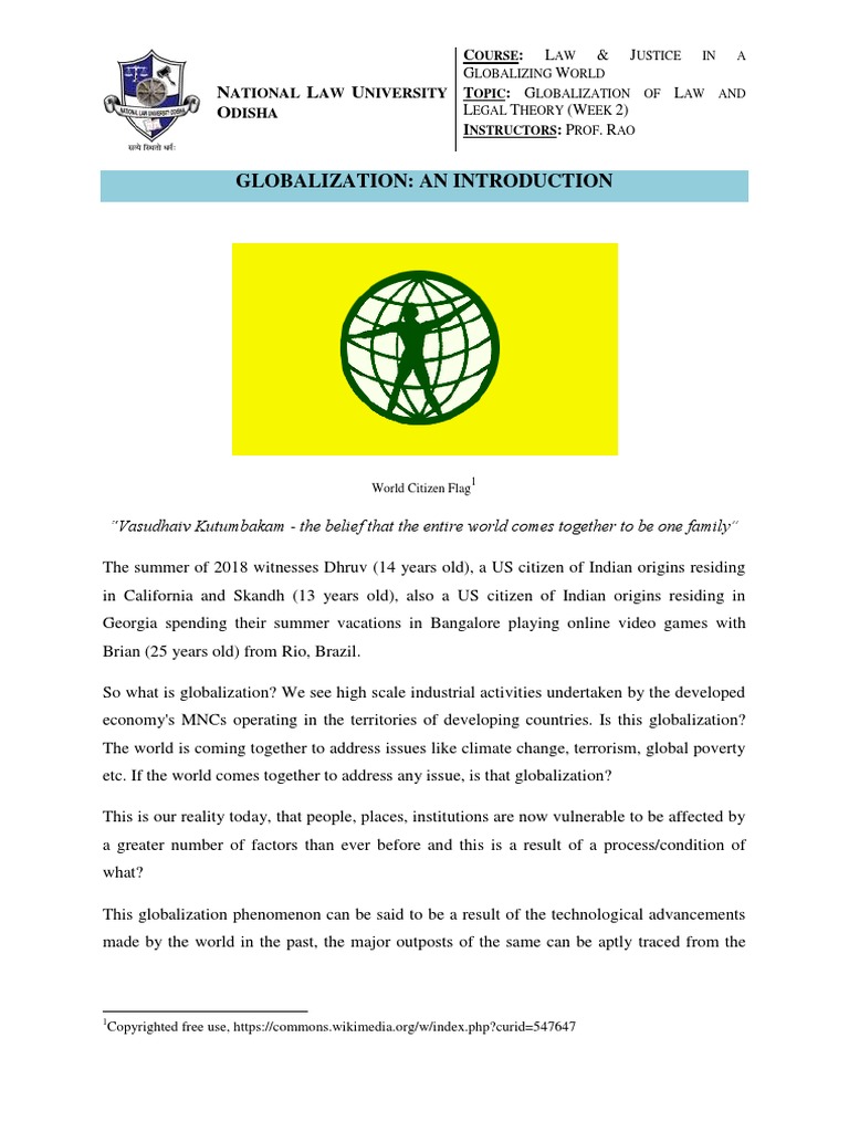 Unit 1,2.. Meaning and Signifiace of Globalisation-Easy | PDF ...