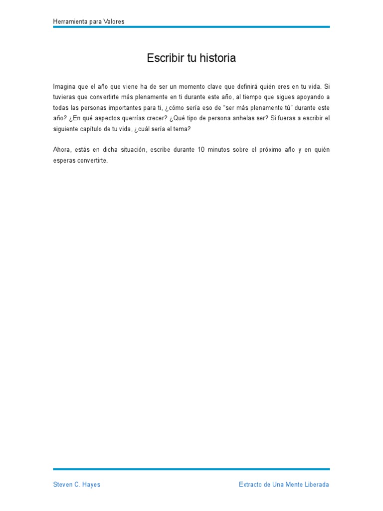 Escribir Tu Historia PDF | PDF