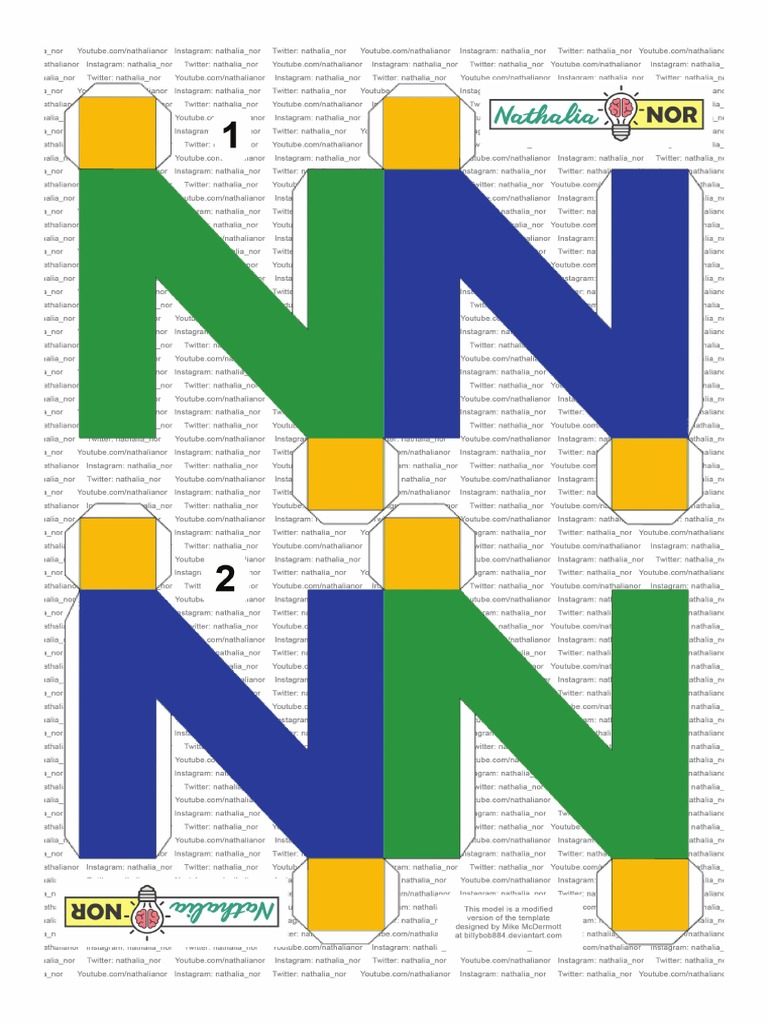 Papercraft N64 Logo | PDF