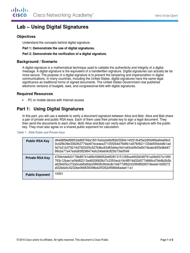 5.2.2.4 Lab - Using Digital Signatures PDF | PDF | Security Technology ...