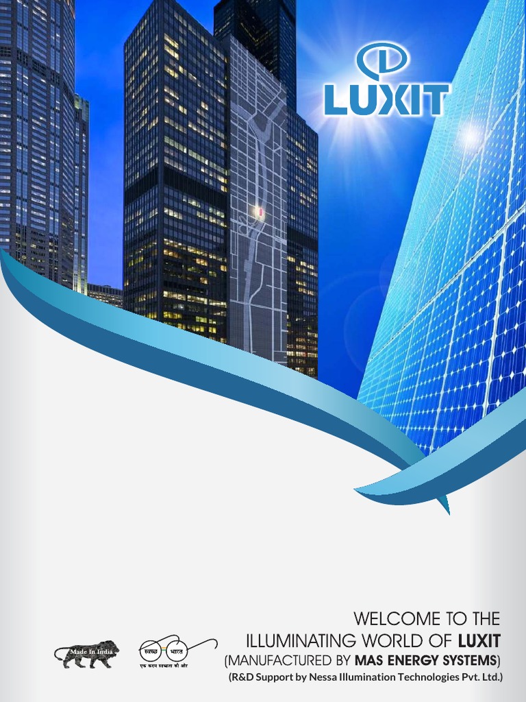 Luxit All in One - Catalogue | PDF | Street Light | Solar Panel
