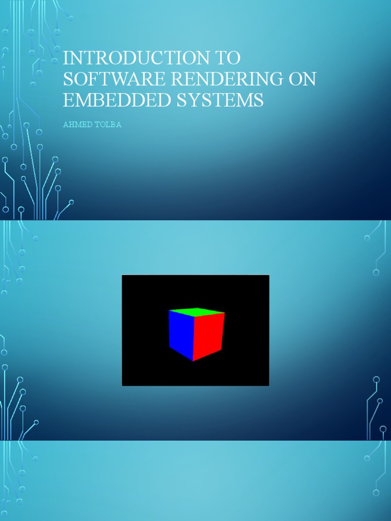 Introduction To Software Rendering On Embedded Systems | PDF | Graphics Processing Unit ...