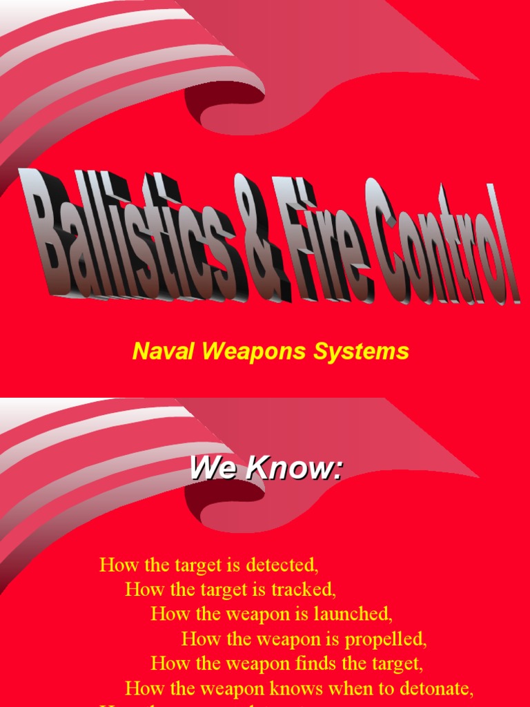 Naval Fire Control Systems | PDF | Fire Control System | Military ...