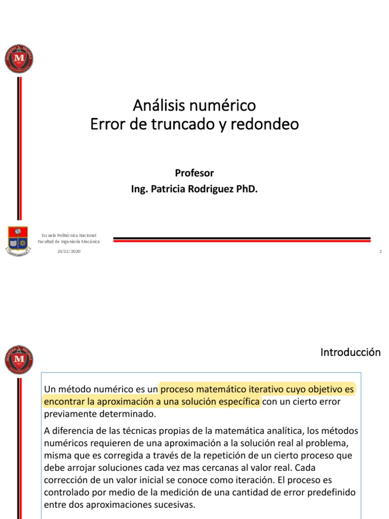 3 Error de Truncado y Redondeo | PDF | Aproximación | Análisis numérico