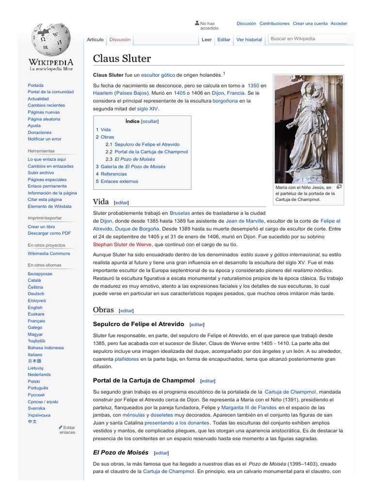 Claus Sluter PDF | PDF | Escultura | Artes (general)
