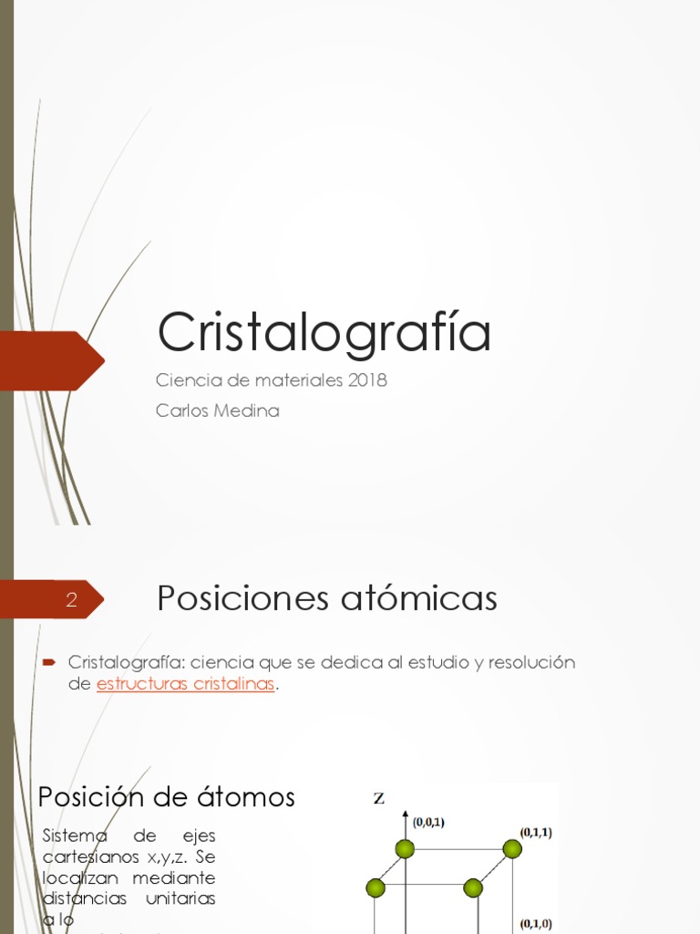 6 Cristalografía | PDF | Estructura cristalina | Cristalografía de rayos X