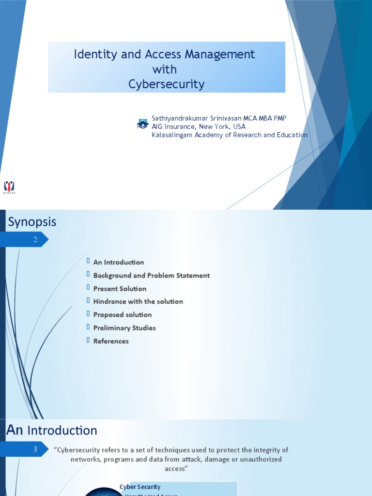 Identity and Access Management With Cybersecurity | PDF | Computer ...