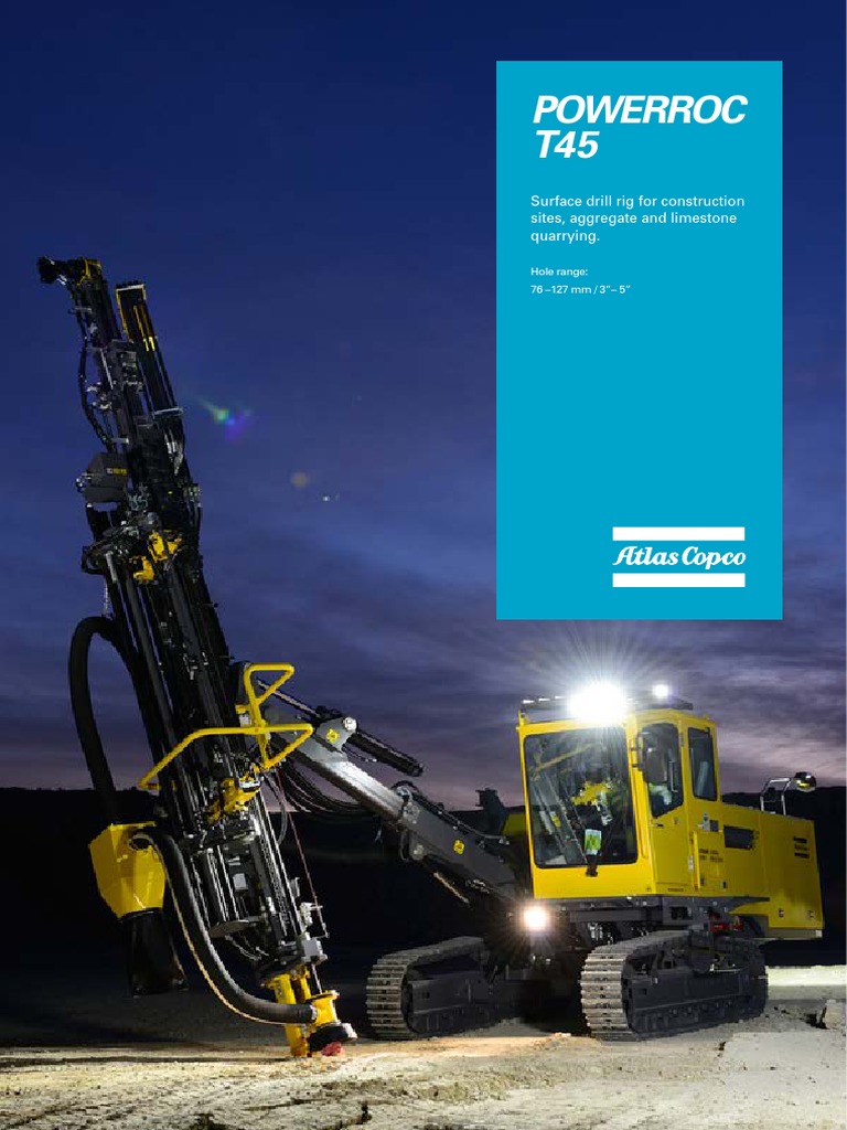 PowerROC T45 - Brochure - English PDF | PDF | Drilling Rig | Drill