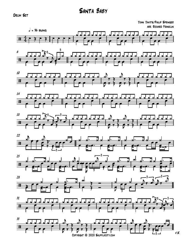 Santa Baby - Drum Set | PDF