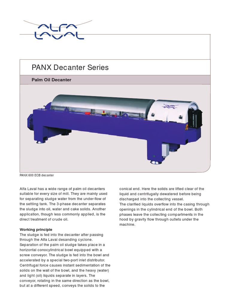 PANX Decanter | PDF | Mechanical Engineering | Materials