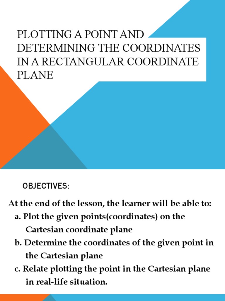 Plotting A Point and Determining The Coordinates in A Rectangular ...