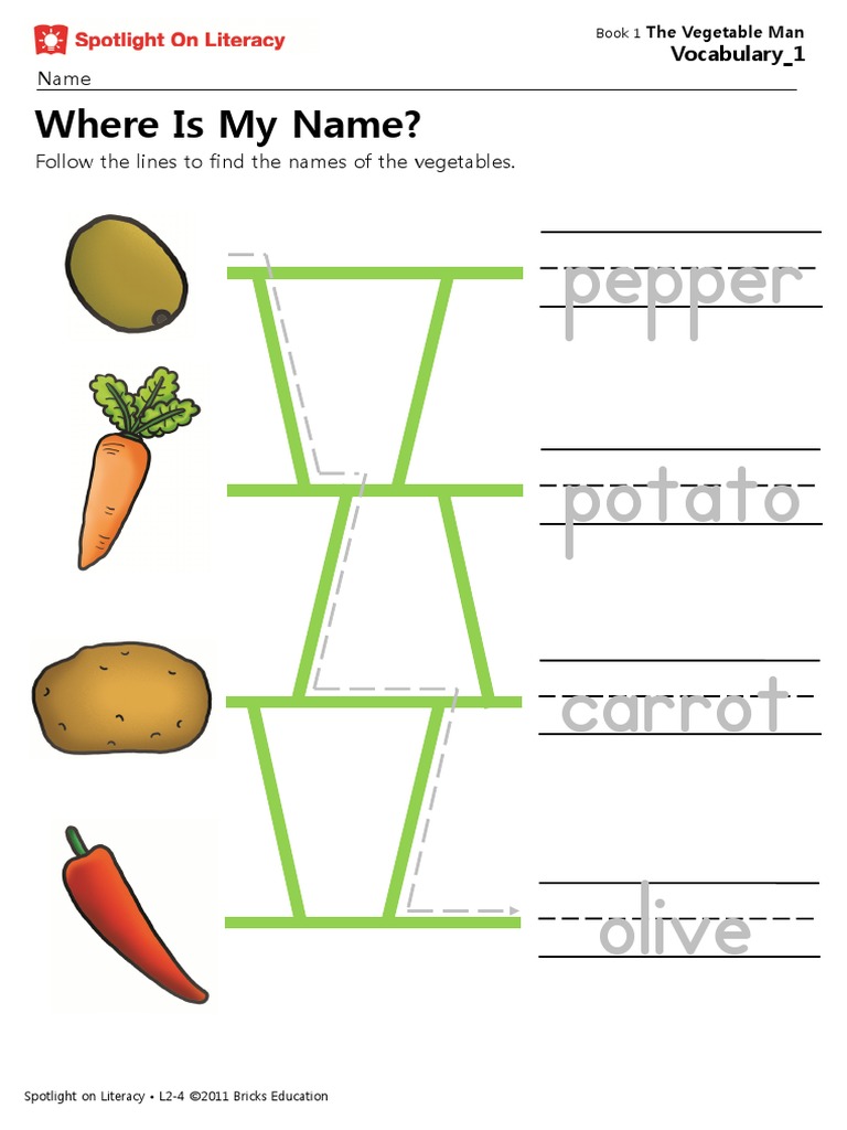 L2-4 - 1 - The Vegetable Man | PDF | Edible Plants | Foods